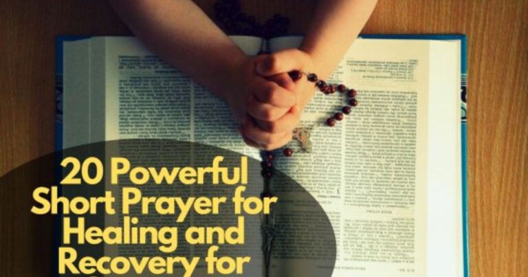 120 Powerful Short Prayers For Healing And Recovery For Someone, Friend ...